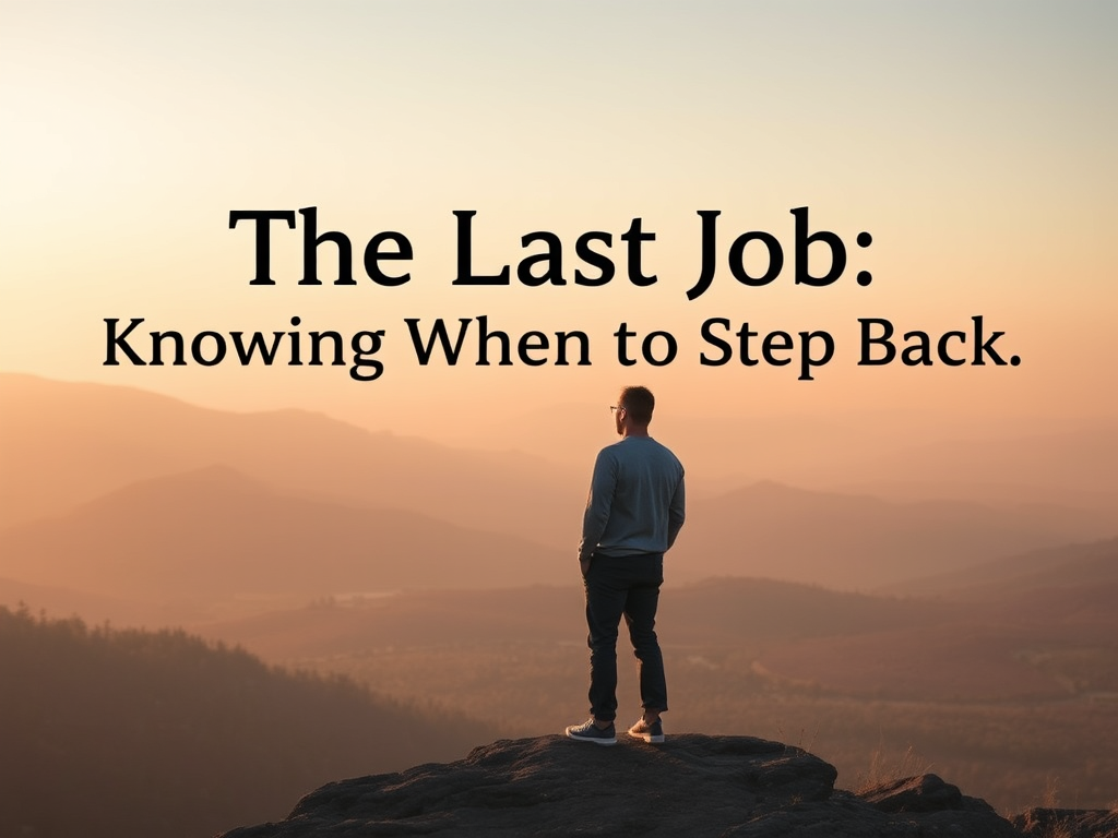 The Last Job: Knowing When to Step Back – CURIANIC
